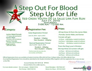 Red Cross Youth De La Salle Lipa Fun Run - July 31, 2010 | Pinoy Fitness