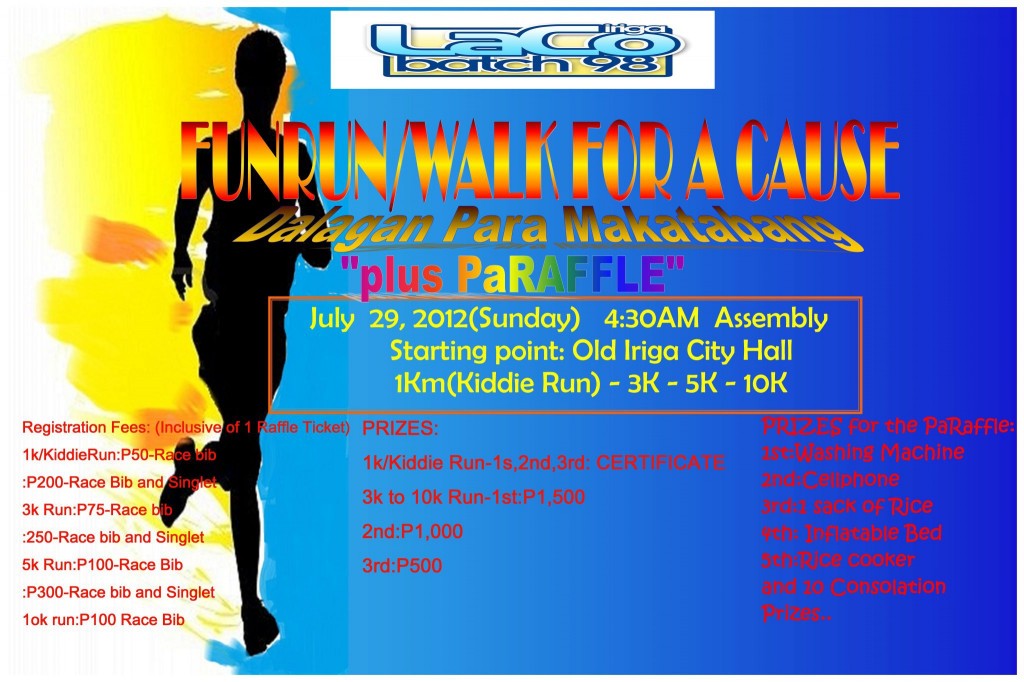 Iriga City Run/Walk for a Cause 2012 | Pinoy Fitness