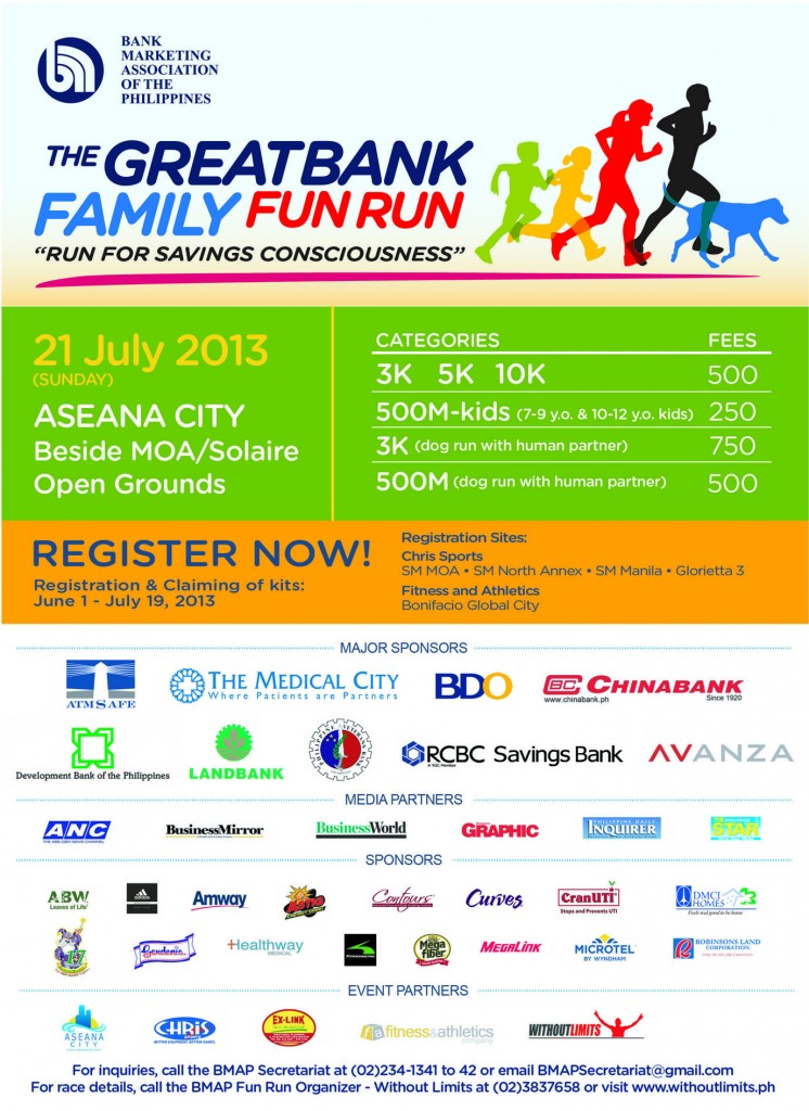 The Great Bank Family Fun Run 2013 @ Aseana | Pinoy Fitness