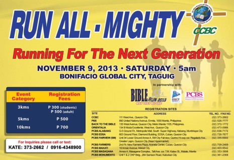 Run All-Mighty 2013 @ Bonifacio Global City | Pinoy Fitness