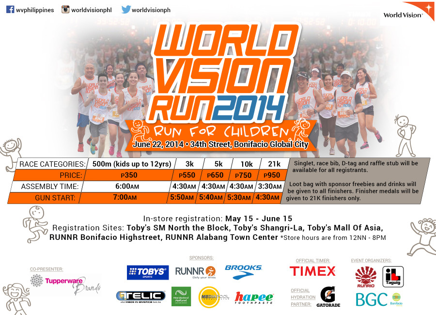 World Vision Run 2014 @ BGC | Pinoy Fitness