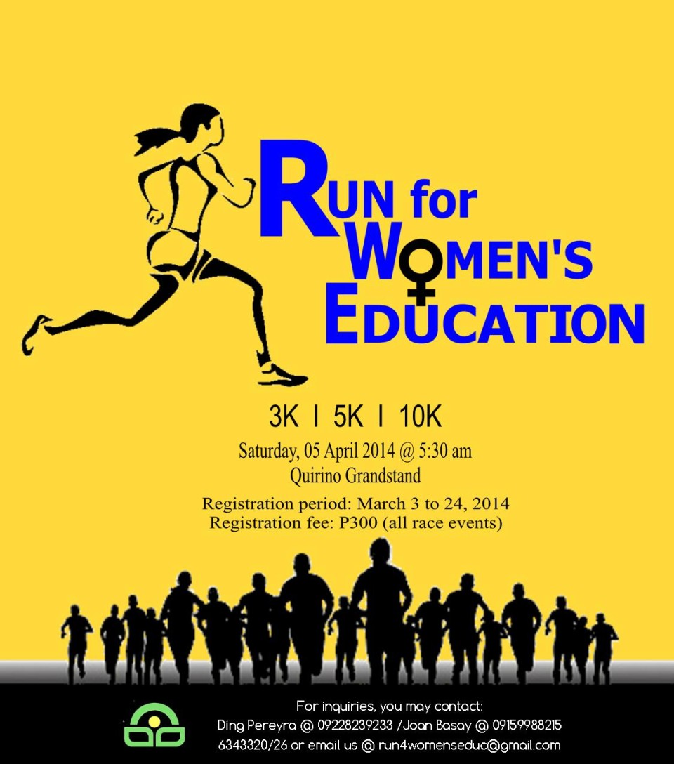 Fun Run for Women's Education 2014 @ Quirino | Pinoy Fitness