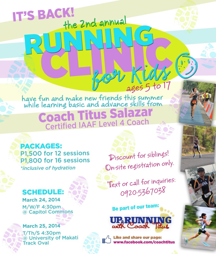 The 2nd annual Running Clinic for Kids | Pinoy Fitness