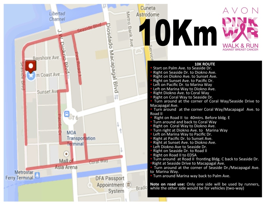 AVON Walk and Run 2014 @ SM MOA | Registration, Map, Singlet | Pinoy ...