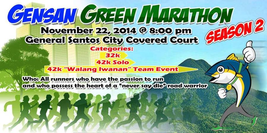 Gensan Green Marathon 2014 | Registration, Singlet, Map | Pinoy Fitness