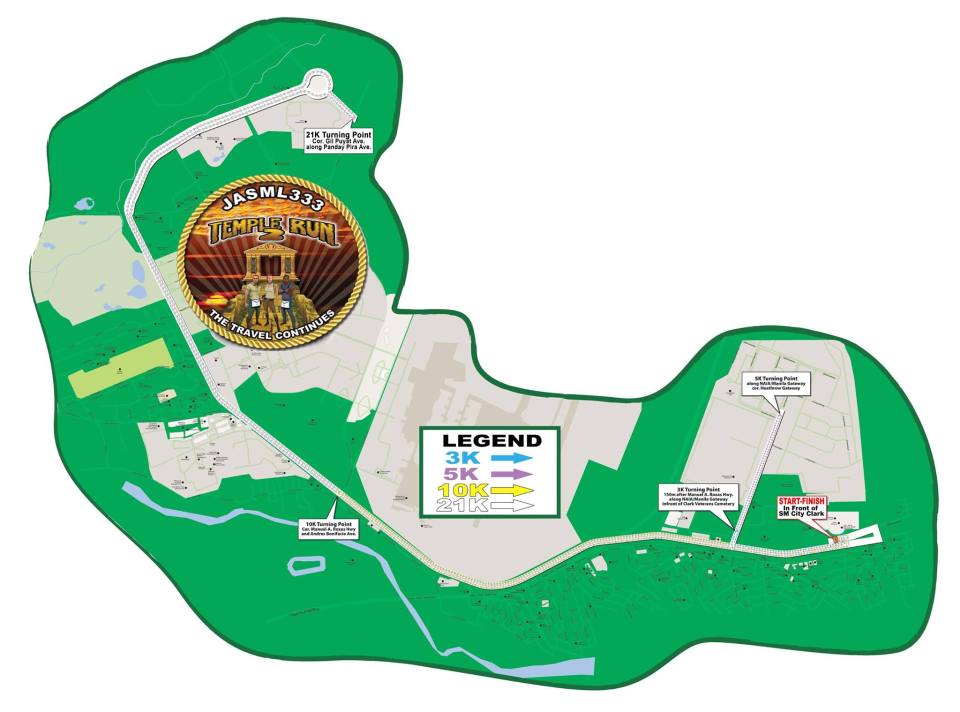 Temple Run 2 2014 @ SM Clark | Registration, Singlet, Map | Pinoy Fitness
