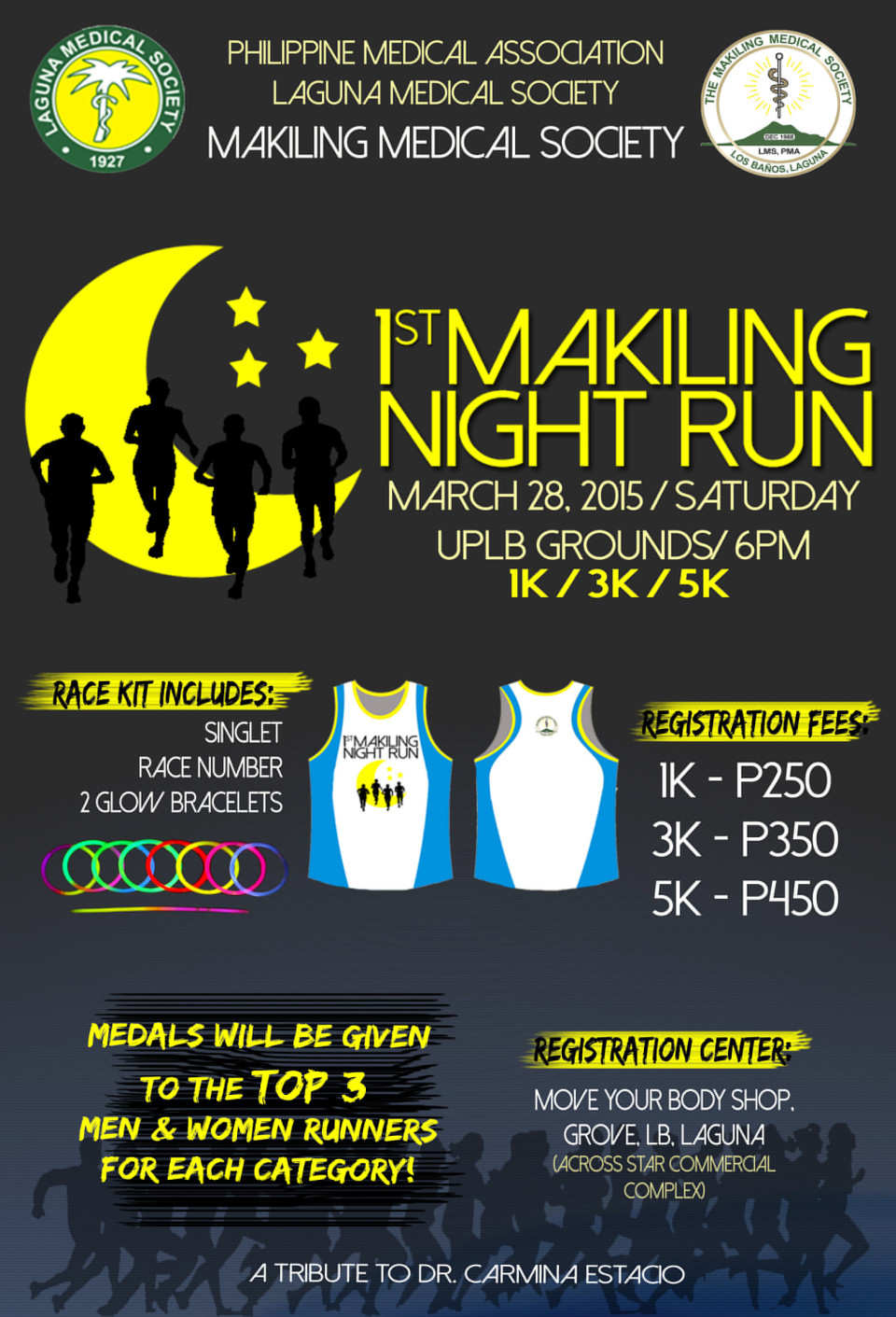 1st Makiling Night Run 2015 @ UPLB | Registration, Singlet, Map | Pinoy ...