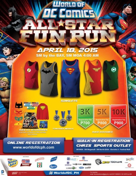 World of DC Comics All Star Fun Run 2015 @ SM MOA | Registration ...