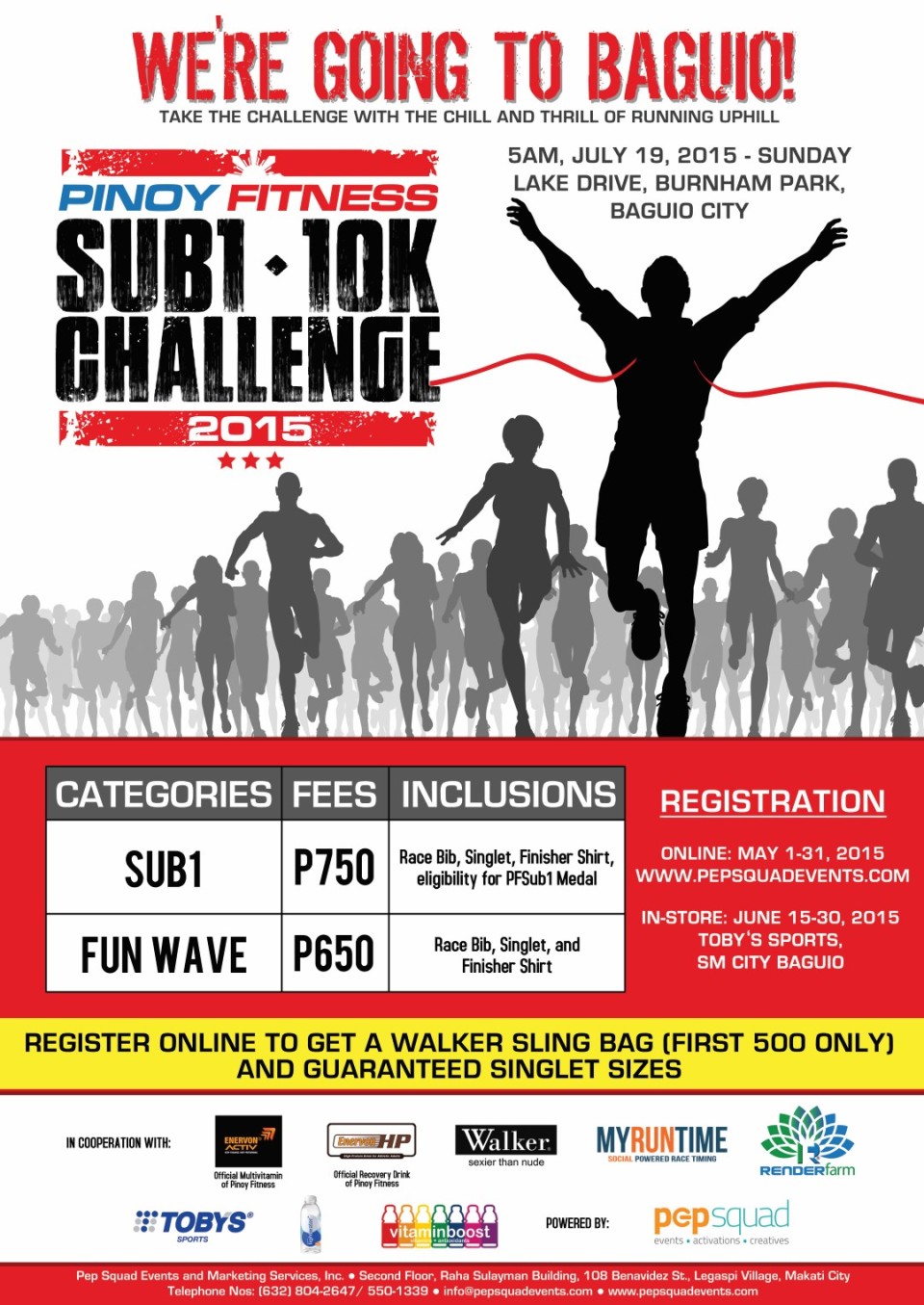 Pinoy Fitness SUB1 10K Challenge BAGUIO 2015 | Pinoy Fitness