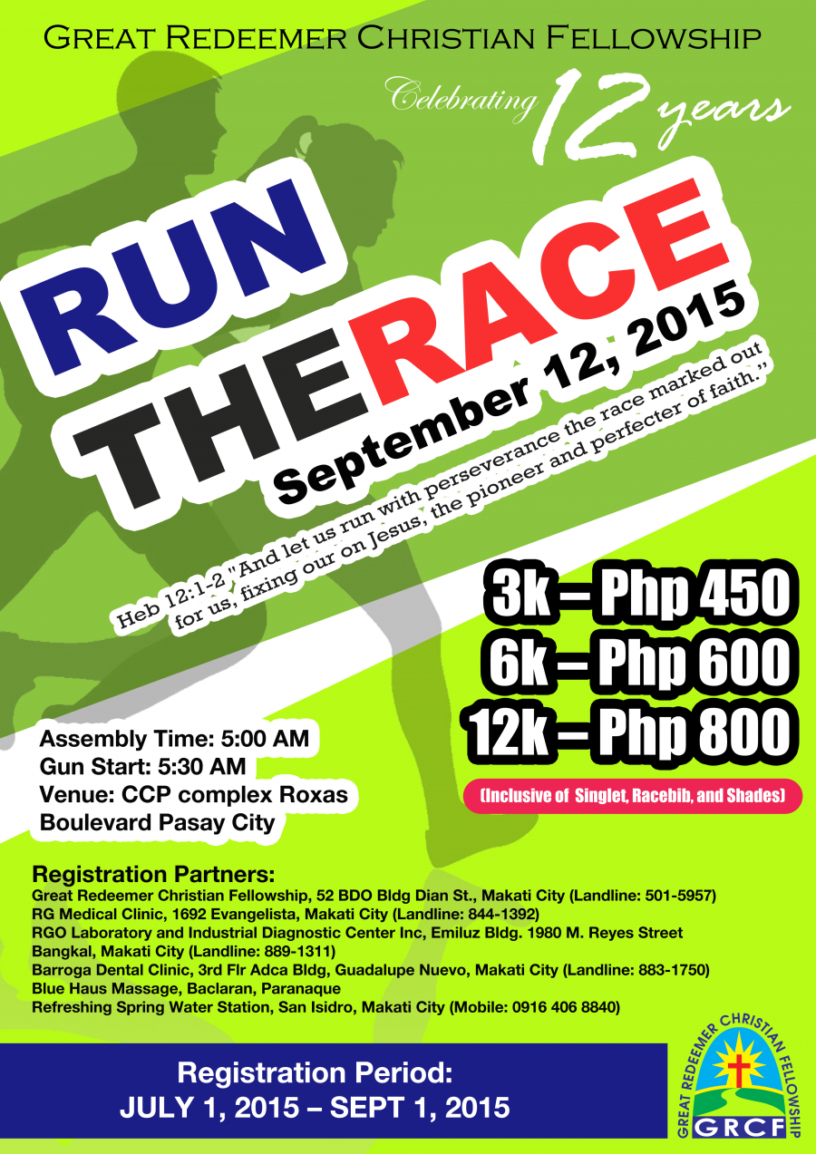 Run The Race @ CCP Complex | Registration, Singlet, Map | Pinoy Fitness