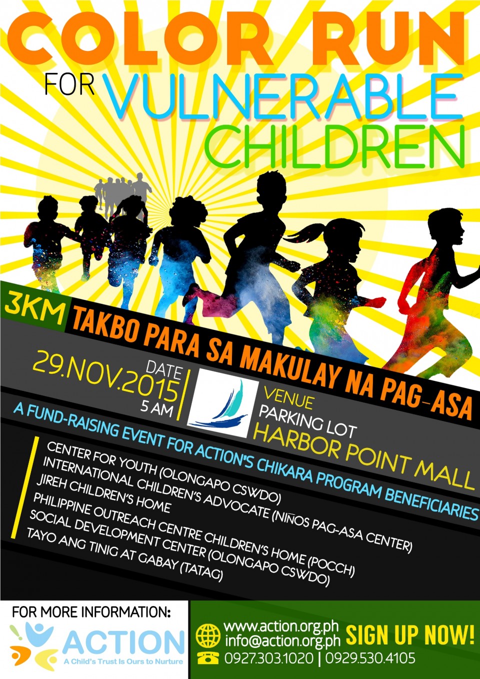 Color Run For Vulnerable Children 2015 @ Subic Freeport Zone | Pinoy ...