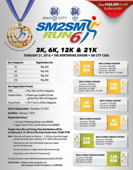 SM2SM Run 6 in Cebu 2016 @ SM City Cebu | Pinoy Fitness