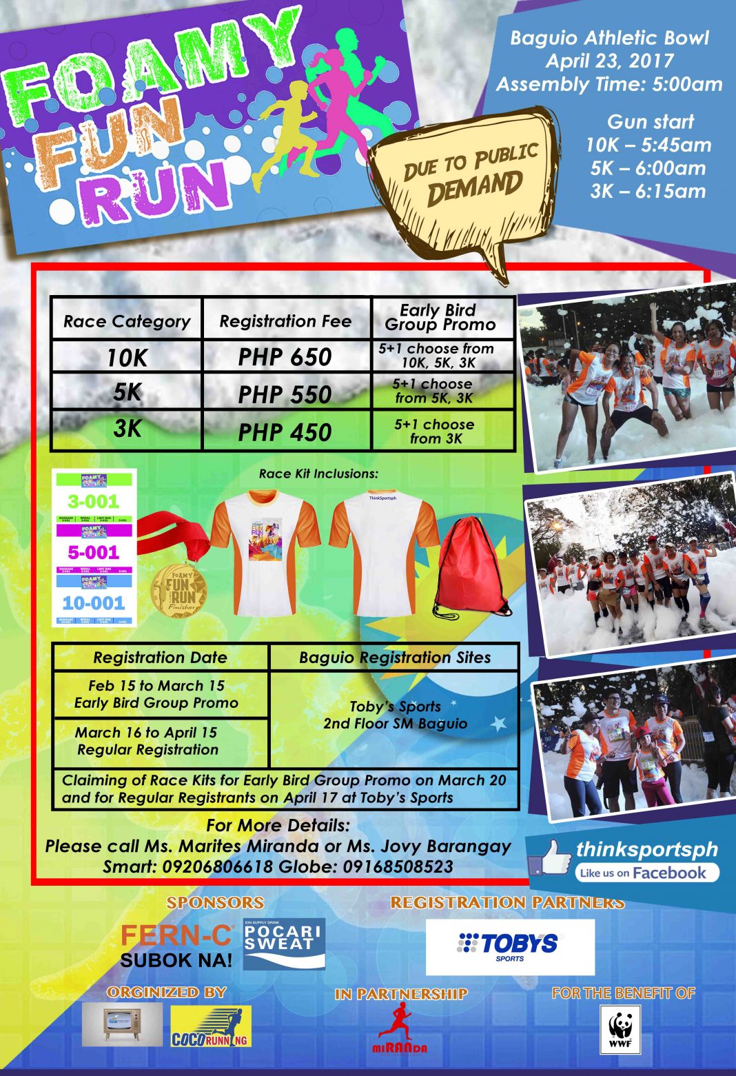 Foamy Fun Run 2017 in Baguio | Pinoy Fitness