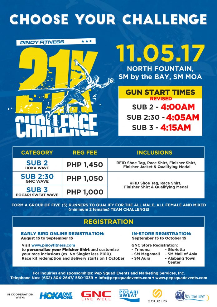 Pinoy Fitness 21K Challenge 2017 in SM By the Bay | Pinoy Fitness