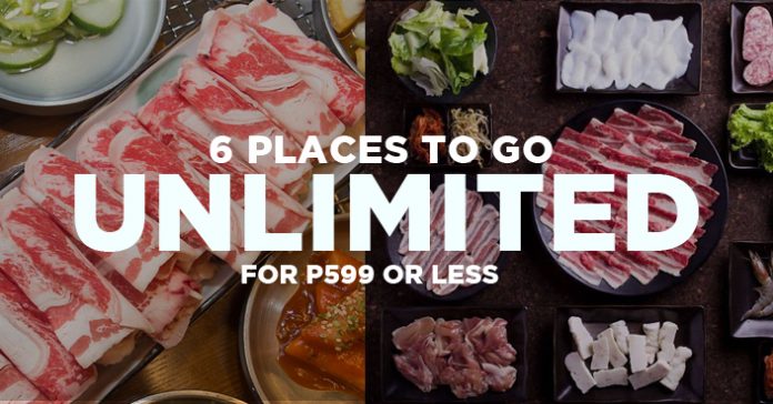 6 Places to go UNLI for P599 or Less | Pinoy Fitness