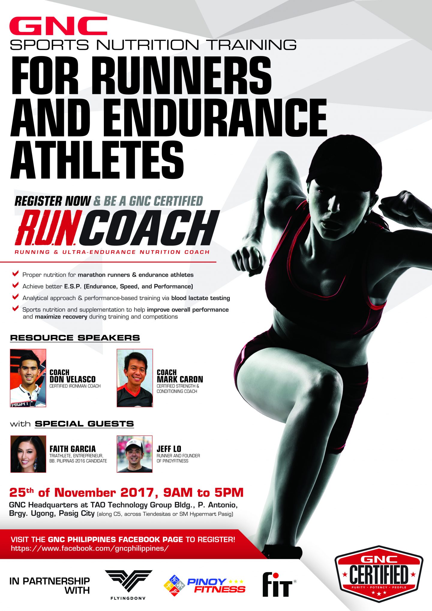 GNC Sports Nutrition Training for Runners & Endurance Athletes | Pinoy ...