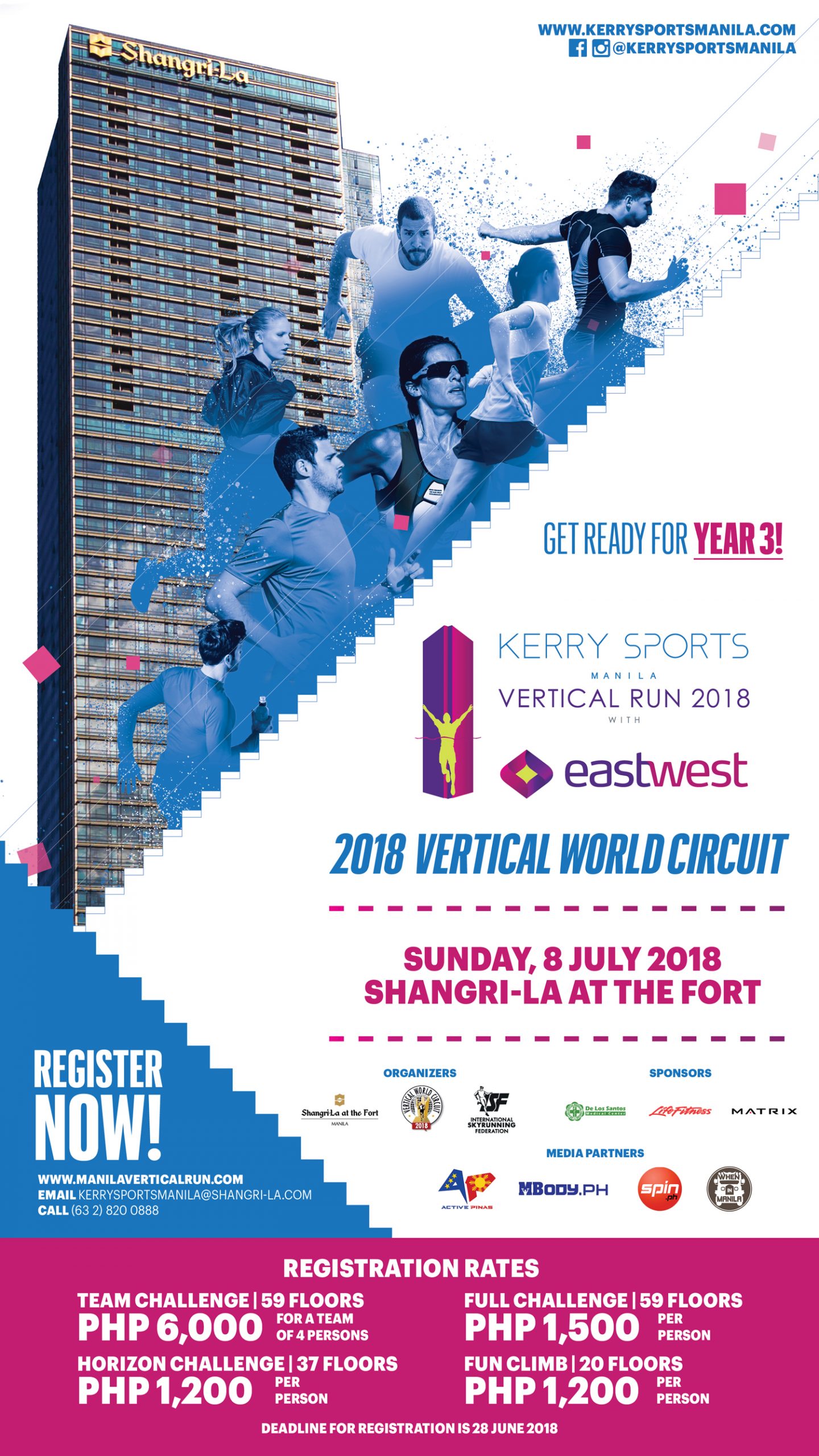 Kerry Sports Manila Vertical Run 2018 in Shangri-La at the Fort | Pinoy ...