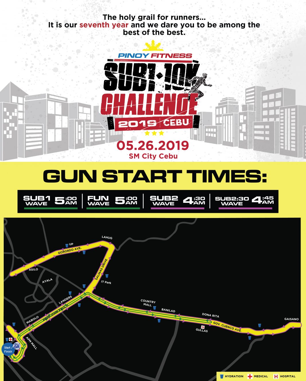 Pinoy Fitness SUB1 10K Challenge CEBU 2019 | Pinoy Fitness