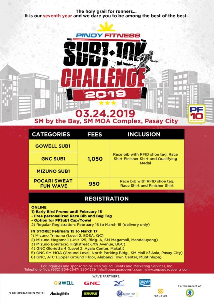 Pinoy Fitness SUB1 10K Challenge 2019 | Pinoy Fitness