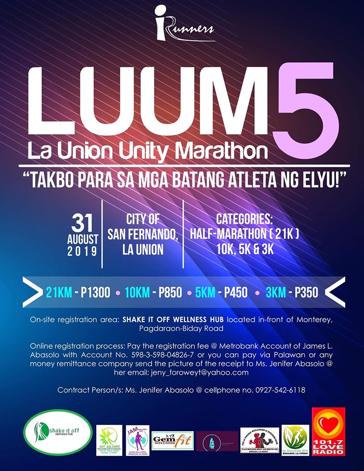 LUUM5-Poster-2019-La-Union-Marathon | Pinoy Fitness