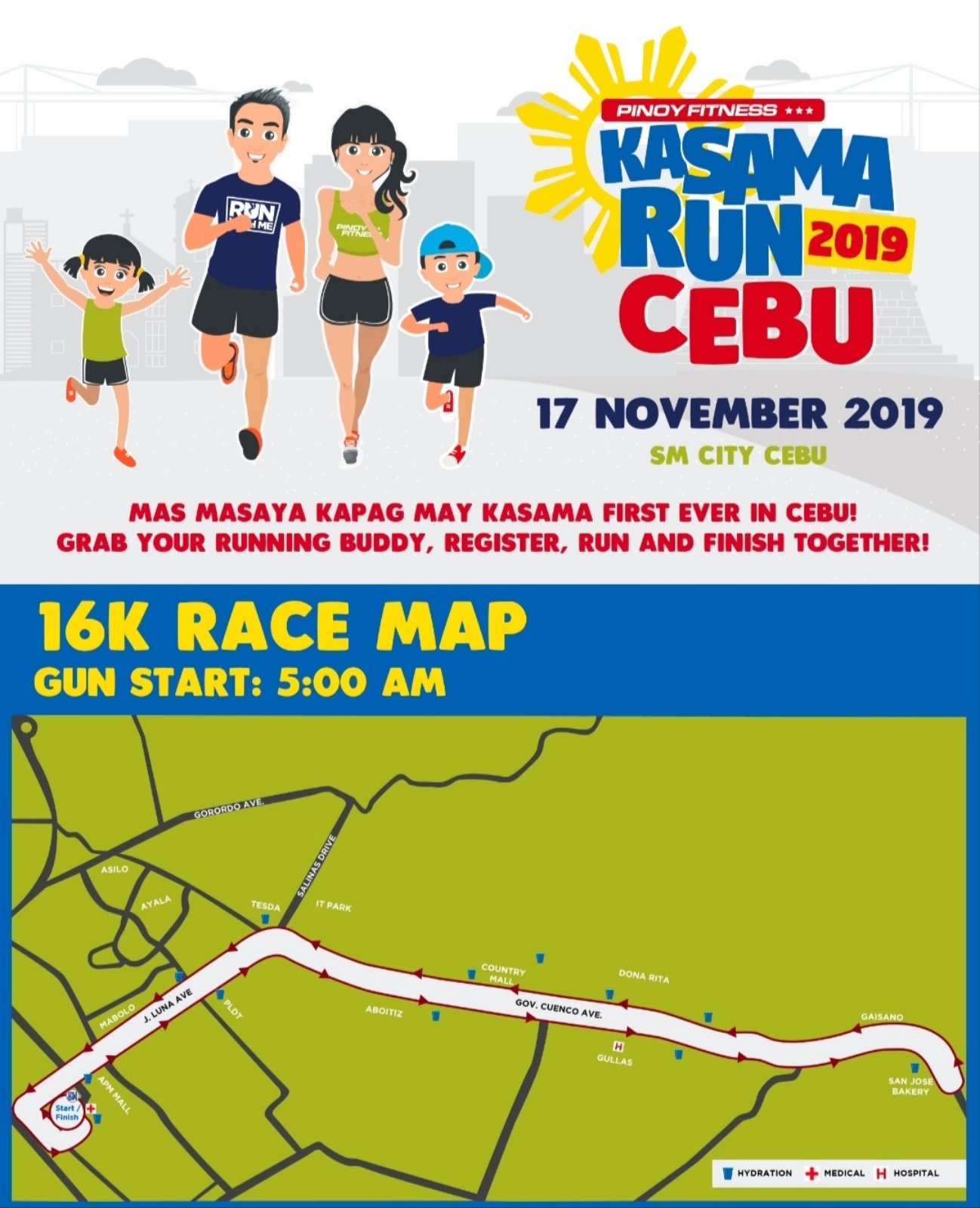 Pinoy Fitness Kasama Run 2019 in SM City CEBU | Pinoy Fitness