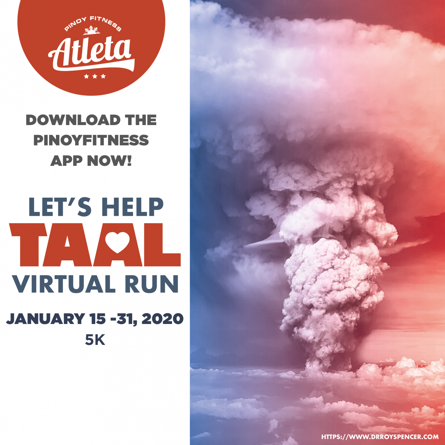 Let's Help Taal Virtual Run (FREE) | Pinoy Fitness