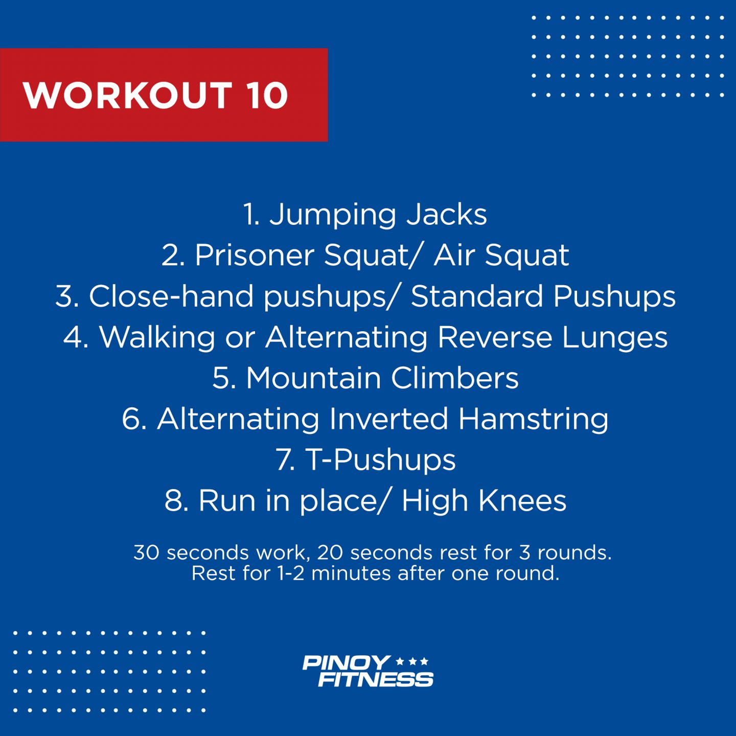 10 Bodyweight Circuit Workouts You Can do Anywhere | Pinoy Fitness