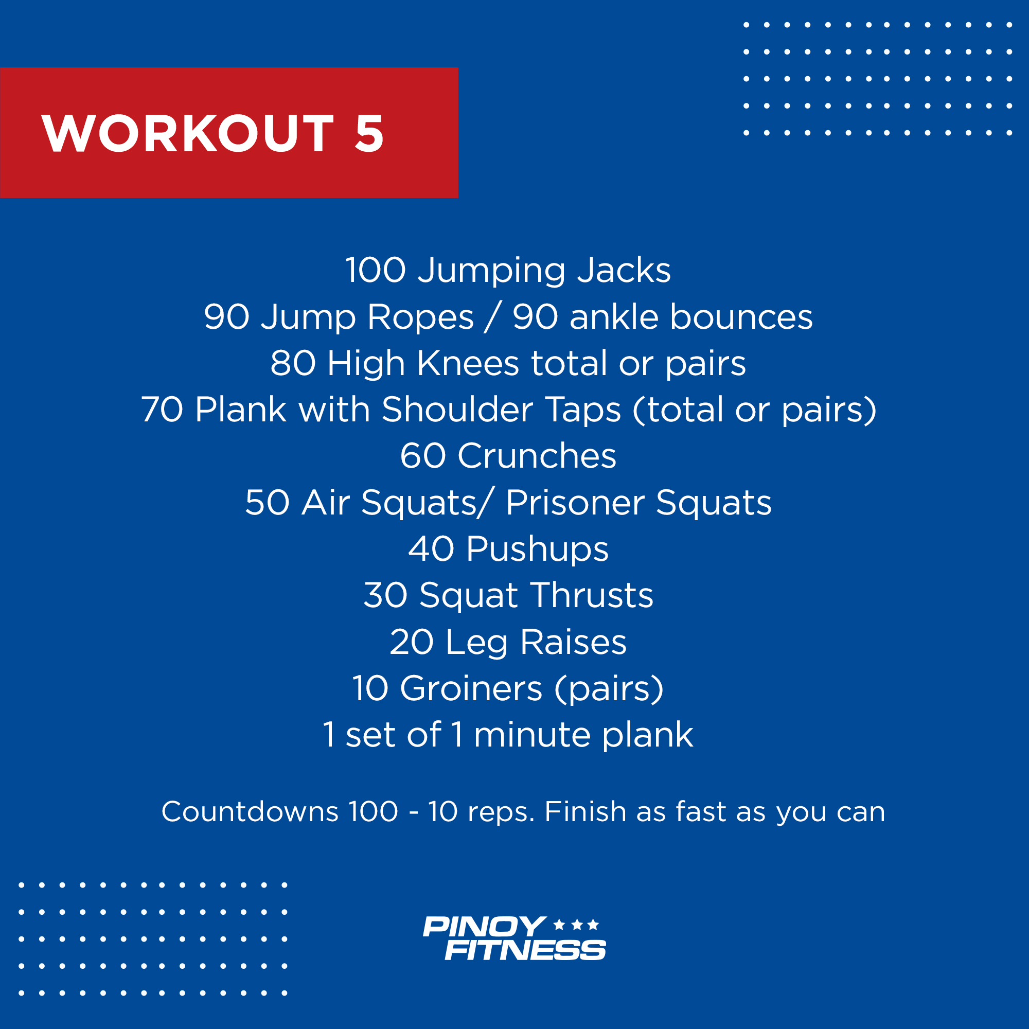 10 Bodyweight Circuit Workouts You Can do Anywhere | Pinoy Fitness