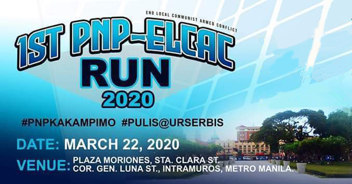 1st PNP-ELCAC Run 2020 in Intramuros Manila | Pinoy Fitness