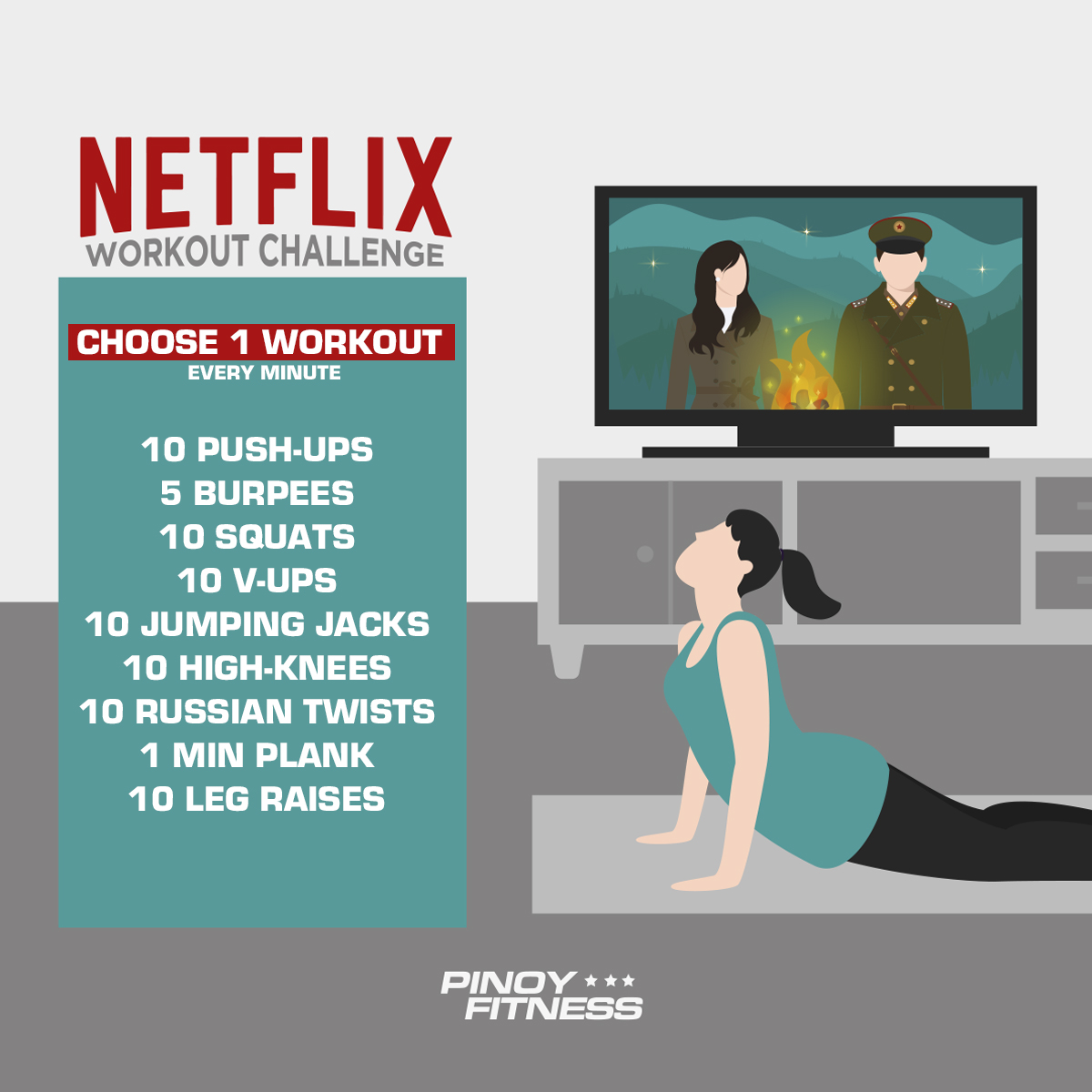 Netflix Workout Challenge | Pinoy Fitness