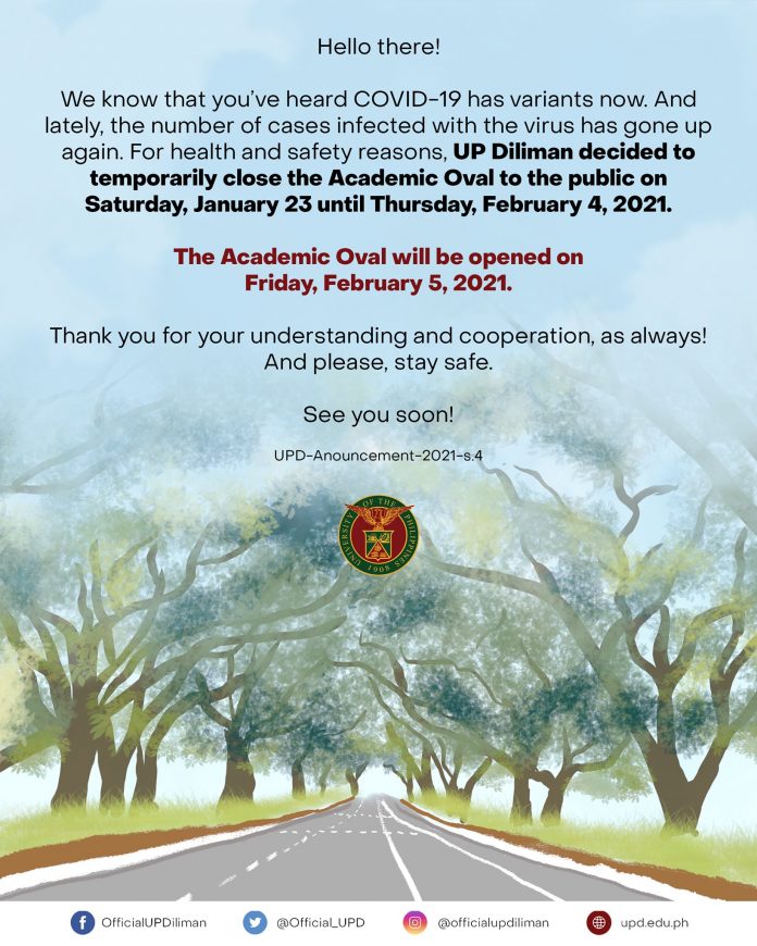 UP Diliman Is Closing the Academic Oval for 2 Weeks | Pinoy Fitness