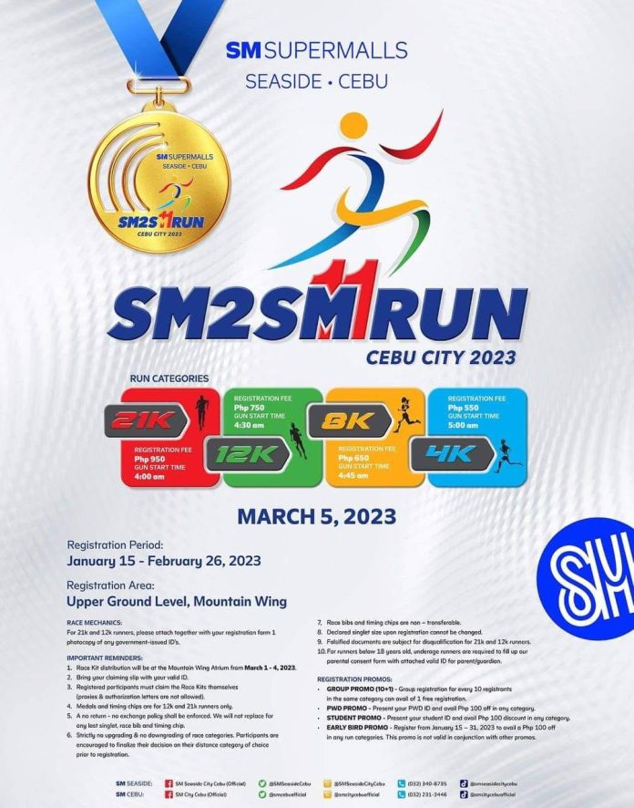 SM2SM Run 2023 in SM Seaside City Cebu | Pinoy Fitness