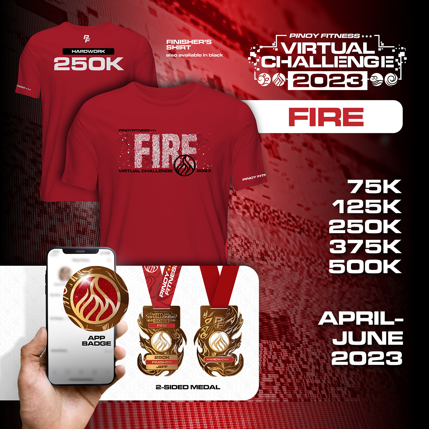 Pinoy Fitness FIRE Virtual Challenge (2023) | Pinoy Fitness
