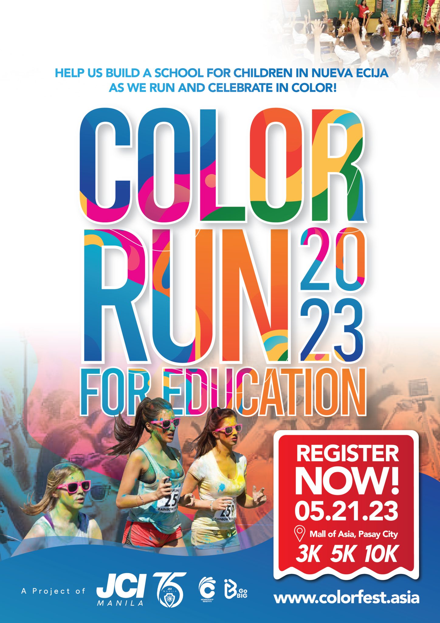 Color Run for Education 2023 in SM Mall of Asia | Pinoy Fitness