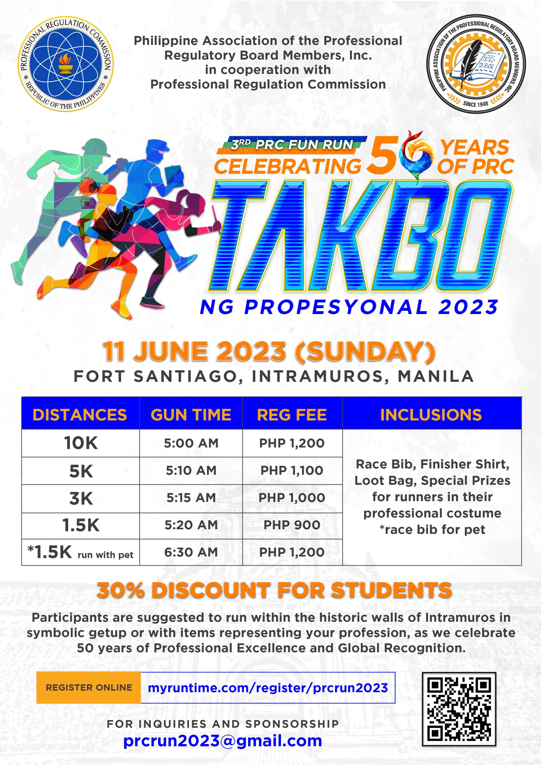 3rd PRC Fun Run: Takbo ng Propesyonal 2023 in Intramuros | Pinoy Fitness