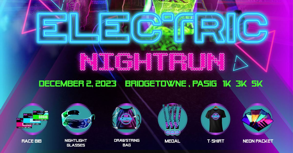 ColorFest Electric Night Run 2023 in Bridgetowne Pasig | Pinoy Fitness