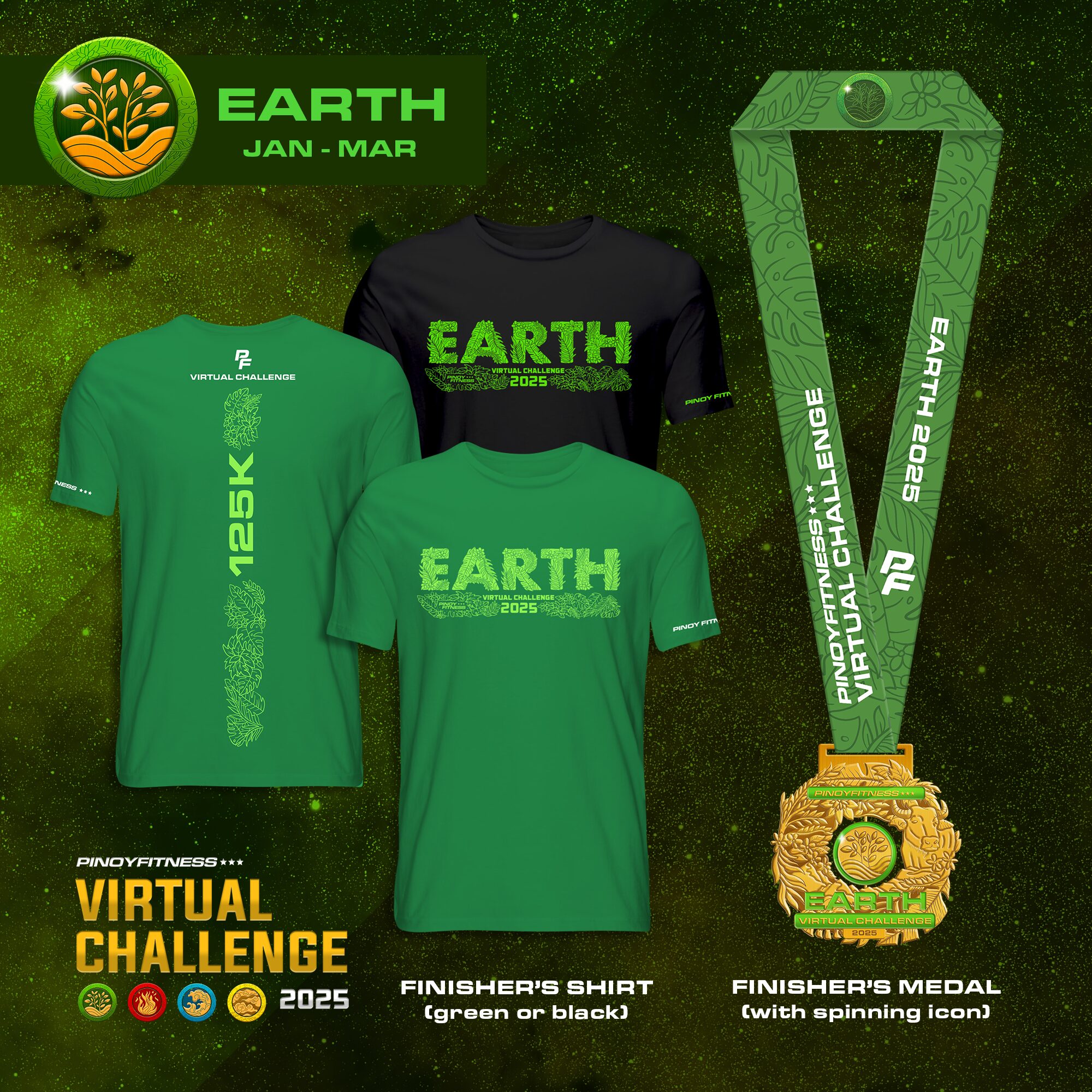 Pinoy Fitness EARTH Virtual Challenge (2025) | Pinoy Fitness