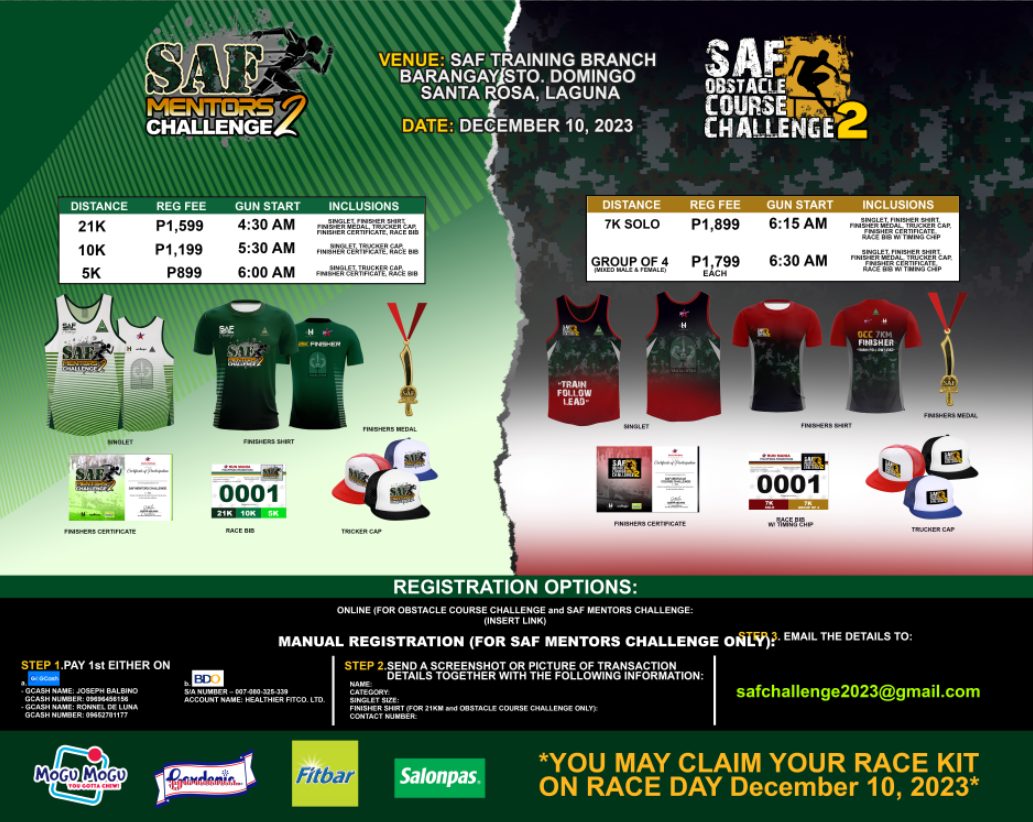 SAF Mentors Challenge 2 in Laguna | Pinoy Fitness
