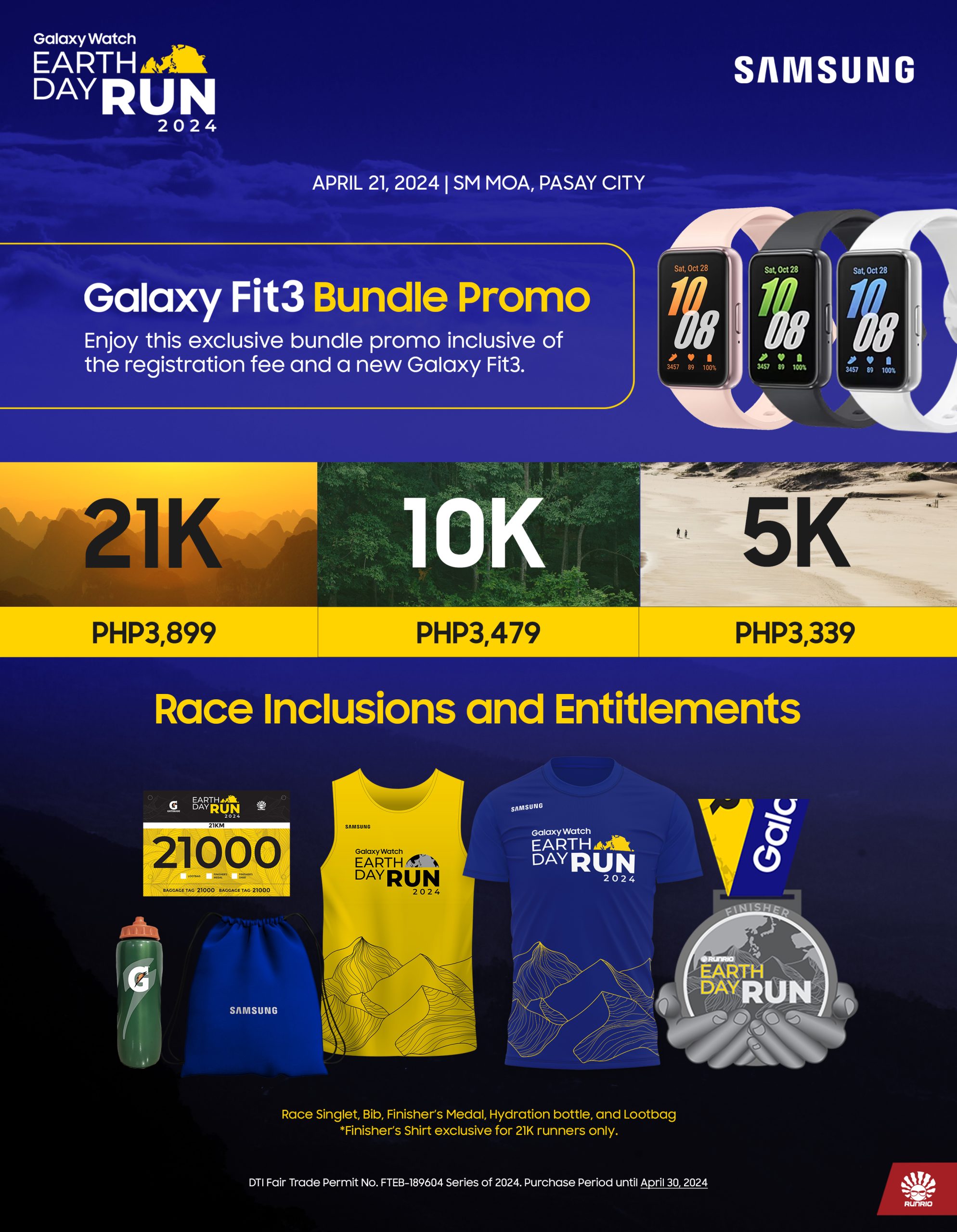 Galaxy Watch Earth Day Run 2024 in SM MOA | Pinoy Fitness