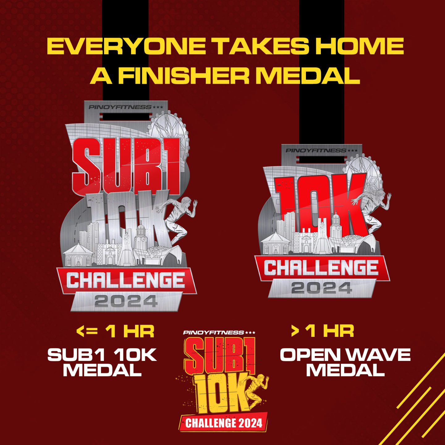 Pinoy Fitness SUB1 10K Challenge (Manila) 2024 | Pinoy Fitness