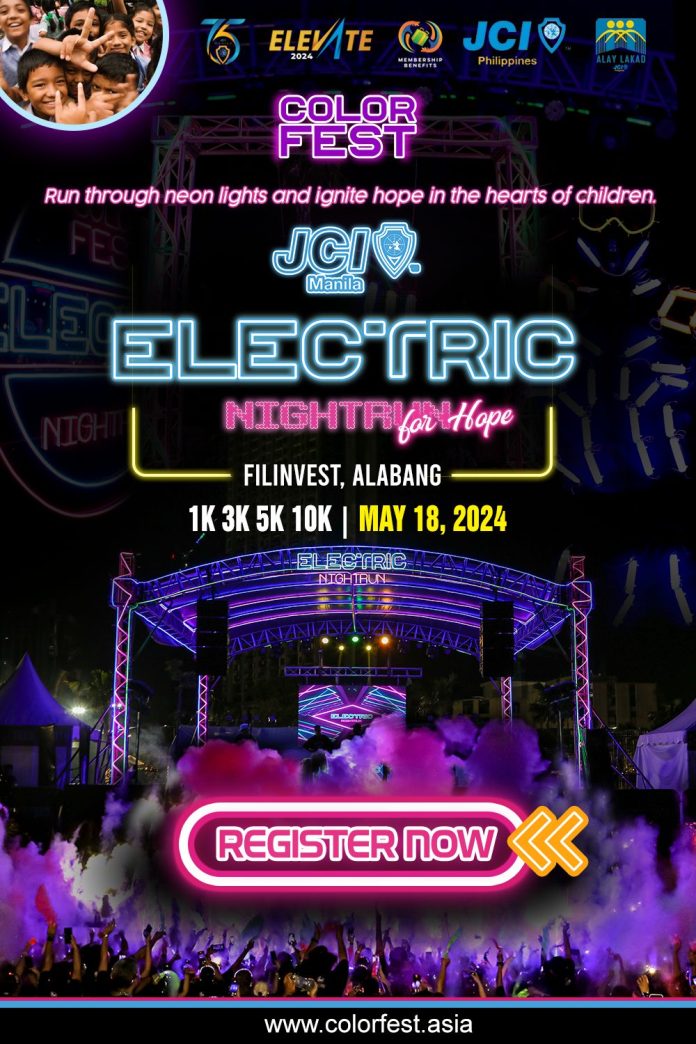 JCI ColorFest Electric Run for Hope 2024 in Filinvest, Alabang | Pinoy ...