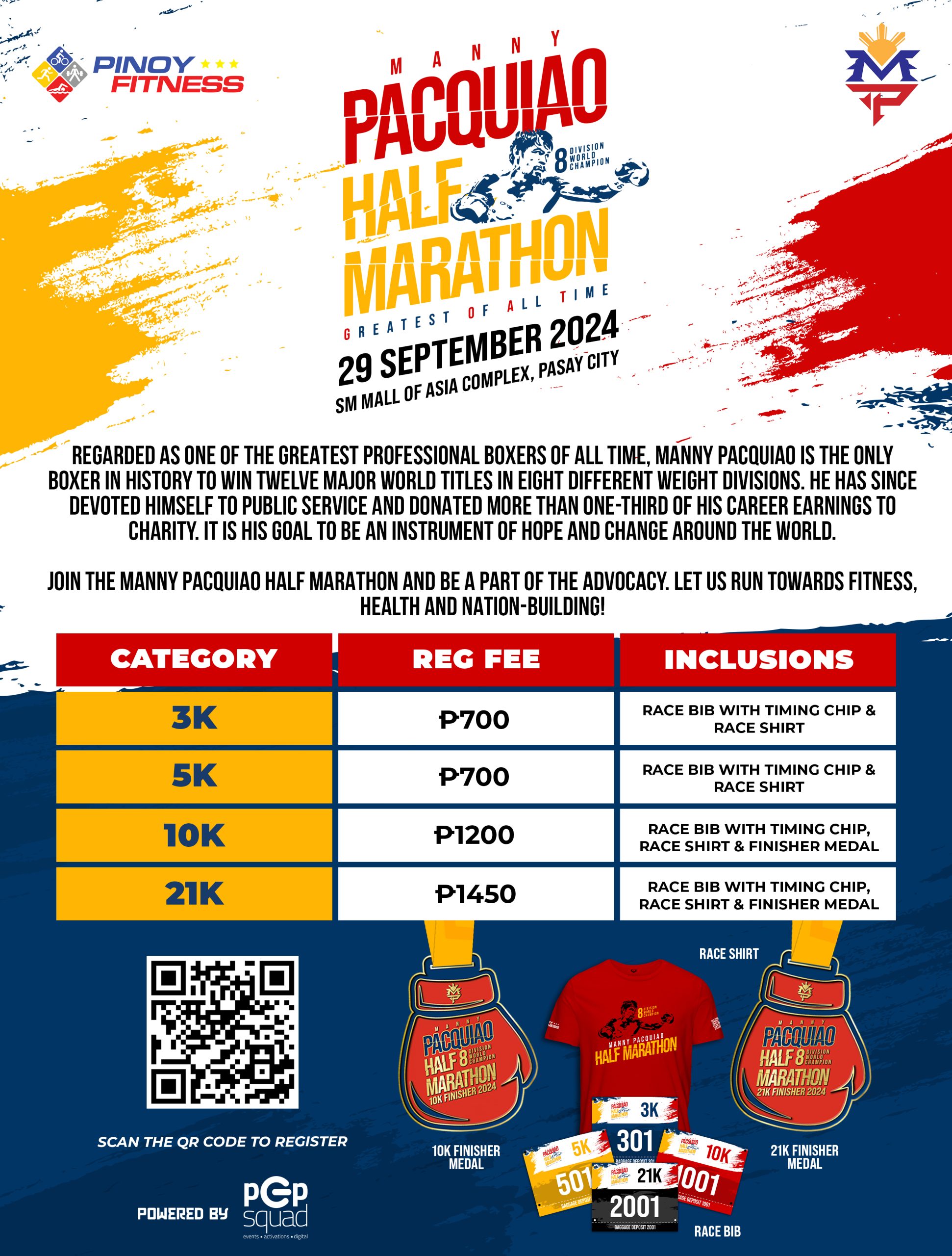 Manny Pacquiao Half Marathon 2024 in SM MOA | Pinoy Fitness
