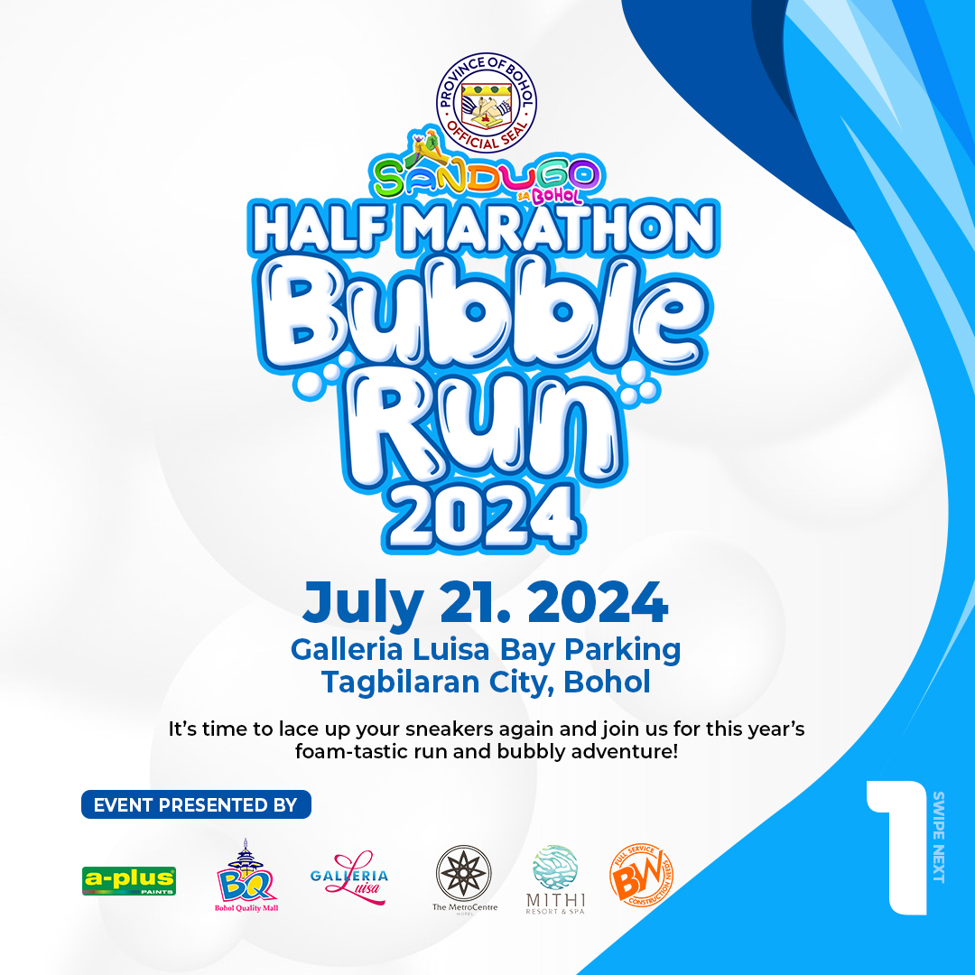Sandugo Half Marathon Bubble Run 2024 in Bohol | Pinoy Fitness