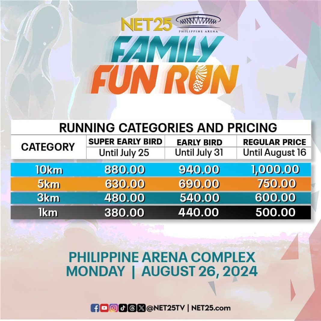 NET25 Family Fun Run 2024 in Philippine Arena | Pinoy Fitness