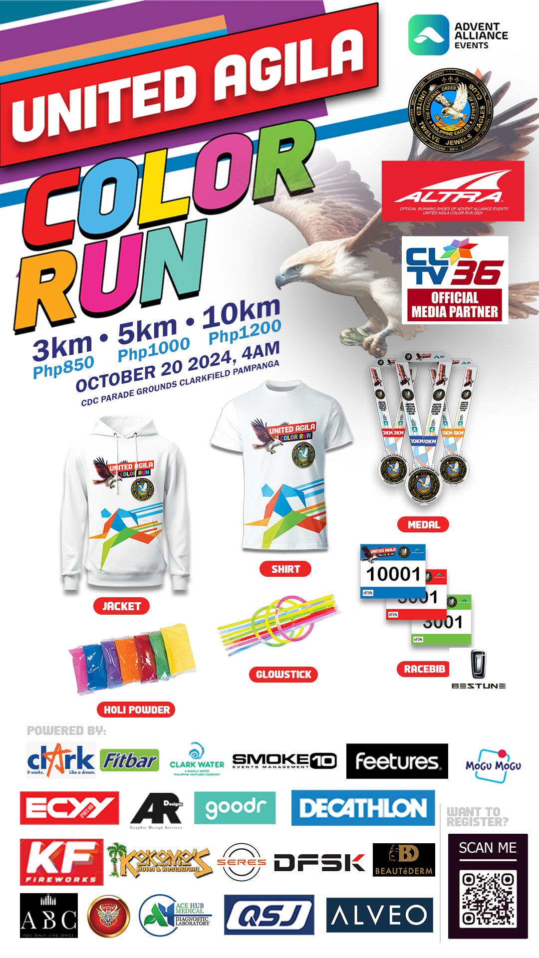 United Agila Color Run 2024 in Clark, Pampanga | Pinoy Fitness