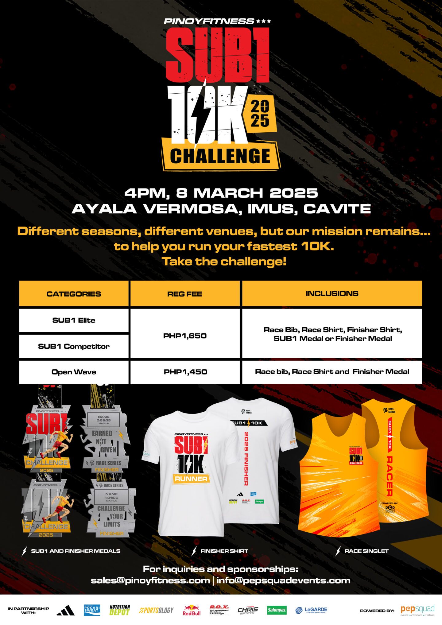 Pinoy Fitness SUB1 10K Sunset Challenge (Vermosa) 2025 | Pinoy Fitness