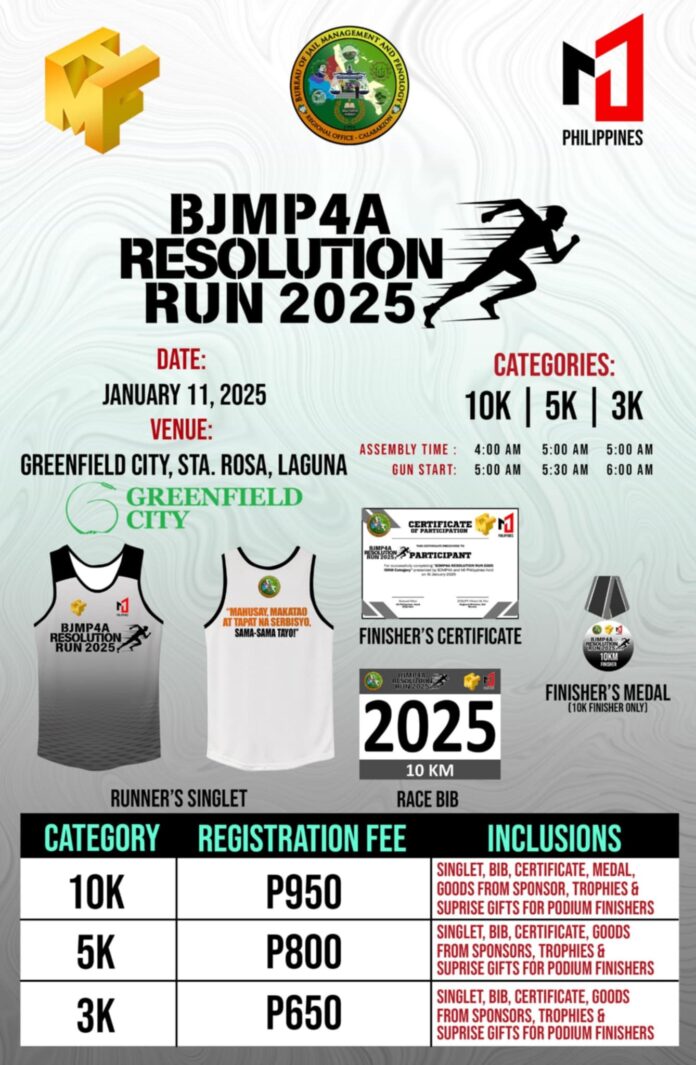 BJMP4A Resolution Run 2025 in Laguna | Pinoy Fitness