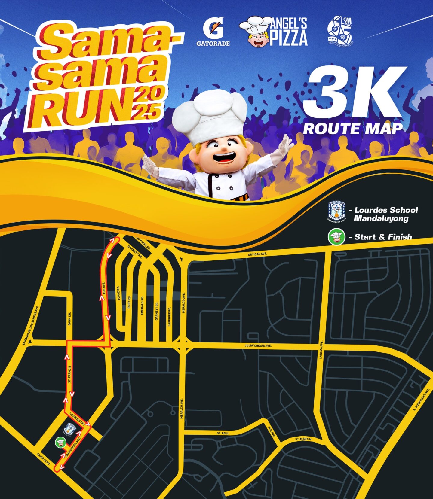 Angel’s Pizza Sama-Sama Run 2025 in Pasig City | Pinoy Fitness