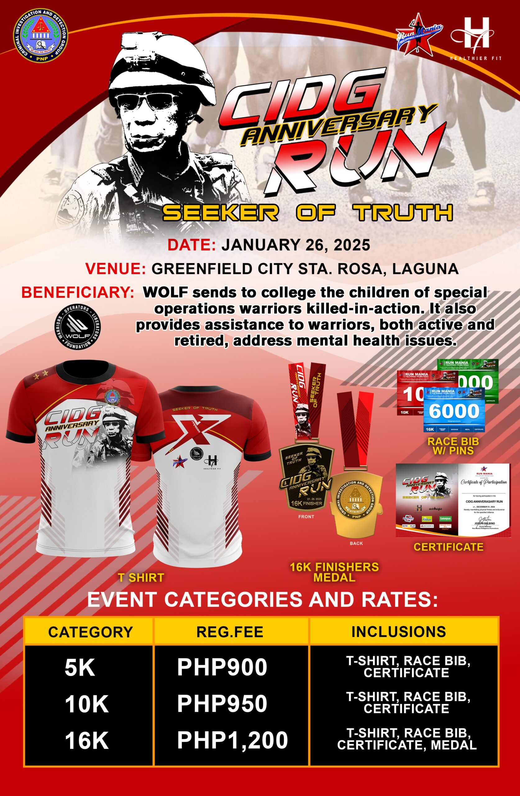 CIDG Anniversary Run 2025 in Sta. Rosa Laguna | Pinoy Fitness