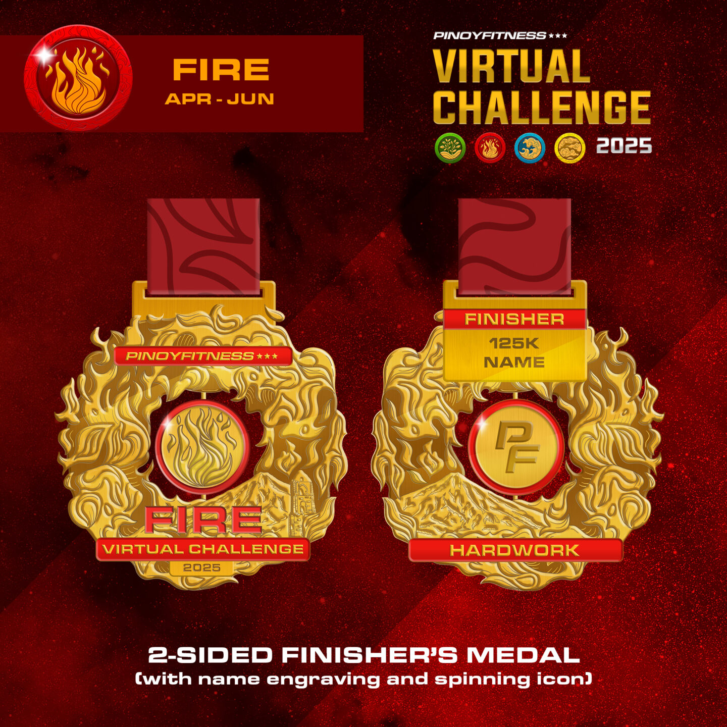 Pinoy Fitness FIRE Virtual Challenge (2025) | Pinoy Fitness